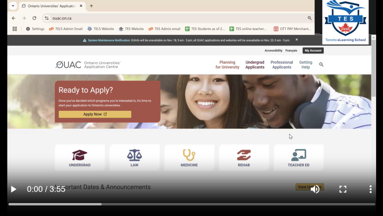 How to Add Toronto eLearning School to your OUAC Account - Toronto ...