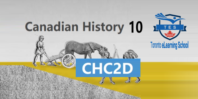 CHC2D Canadian History Grade 10 - Toronto eLearning School - Canada's ...